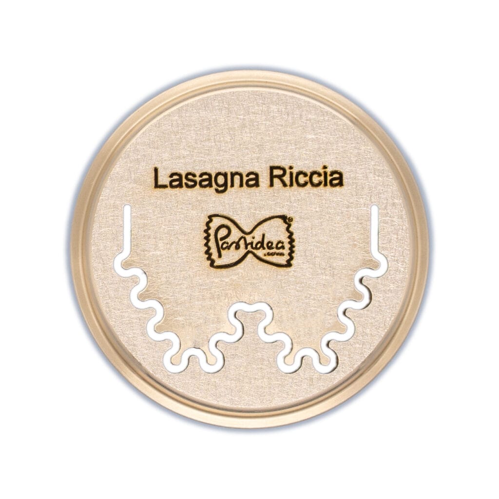 Bronze pasta die Wavy Curly Lasagna Riccia Ondulata » Pastidea