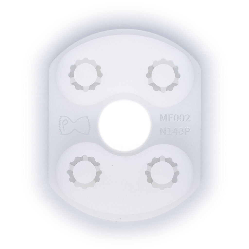 Pasta die insert [type 2] Elbow Macaroni Ridged Curvo Rigato » Pastidea