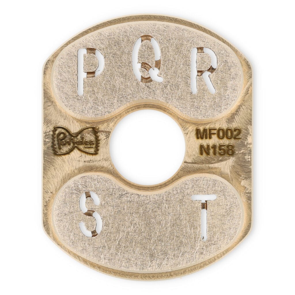 Pasta die insert [type 2] Alphabet Letters P-Q-R-S-T » Pastidea